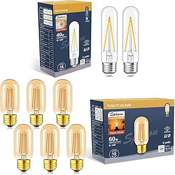 Sphoon Vintage dimmable LED Bulbs Warm White 2700K Edison Bulbs E26 ...