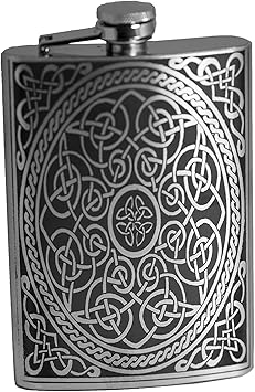 Amazon.com | 8oz Celtic Design Flask L1: Flasks