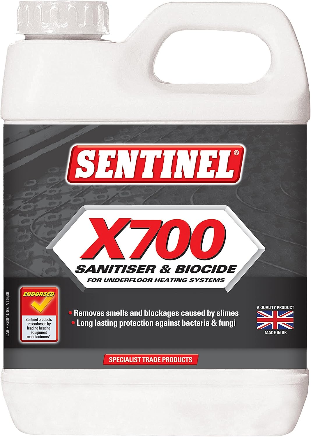 Sentinel 189213 X700 Sanitiser and Biocide, Clear : Amazon.co.uk: DIY ...