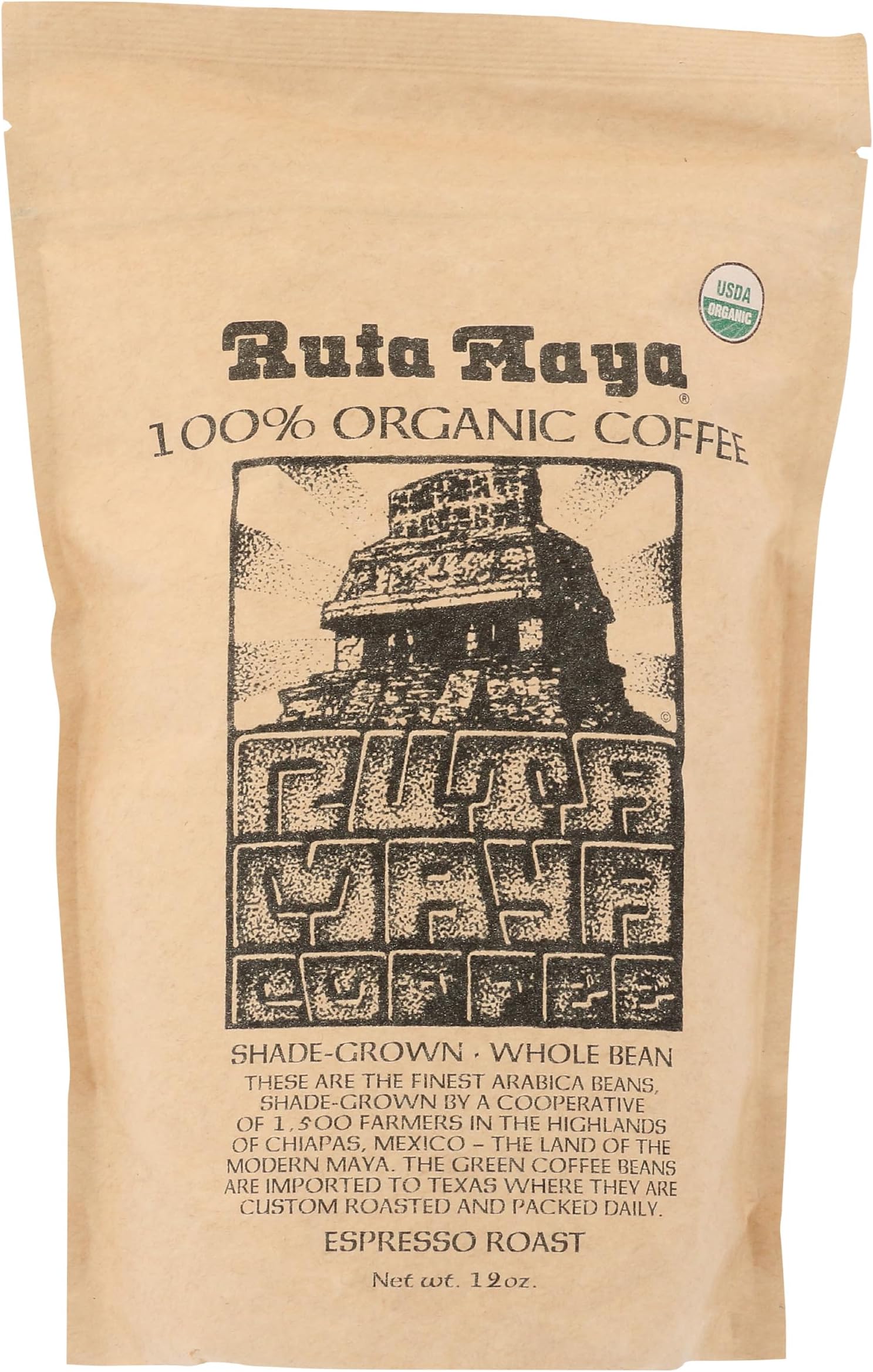 Amazon.com : RUTA MAYA COFFEE Organic Espresso Roast, 12 OZ : Grocery ...
