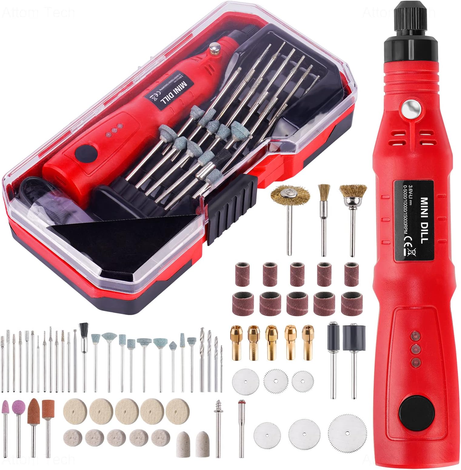 NiArt Mini Cordless Rotary Tool, 3-Speed and USB Charging Rotary Tool ...