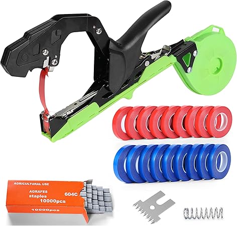 Amazon.com : Plant Tying Machine Tool with 20 Rolls of Tape – Handheld ...