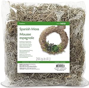 FloraCraft Spanish Moss 8 Ounce (4L) Natural : Amazon.co.uk