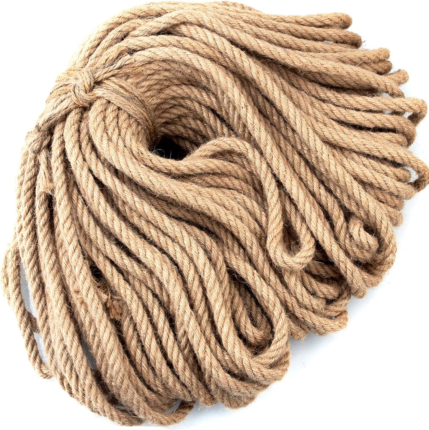 Amazon.com: 164 Ft x 10 MM Natural Jute Twine, 3/8” Heavy Duty Hemp ...