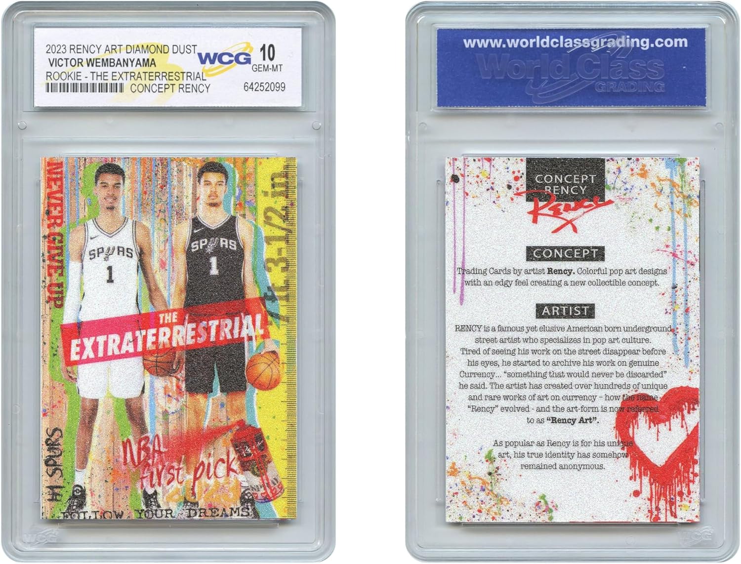 Amazon.com: WCG 2023 Victor Wembanyama Rookie The Extraterrestrial ...