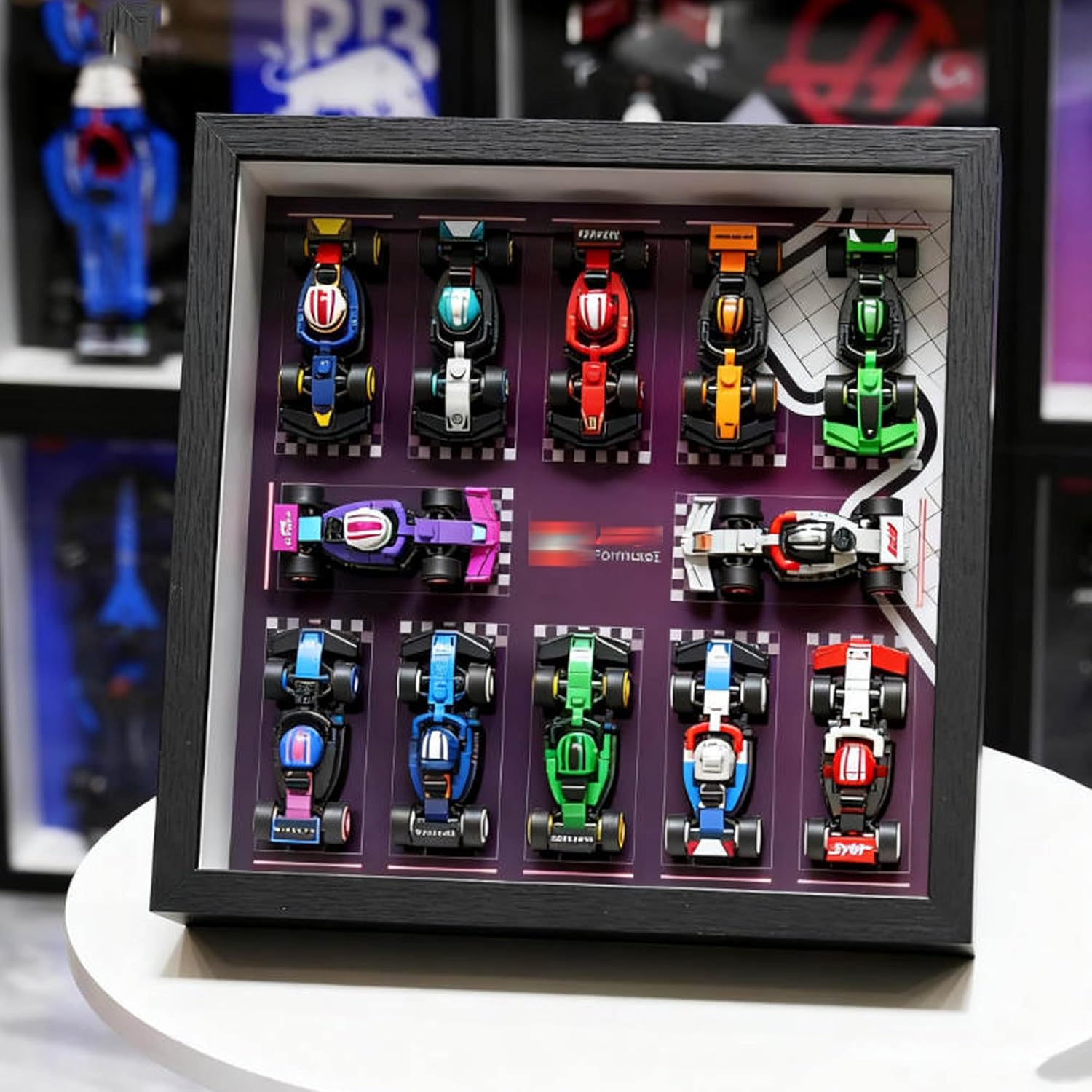 Amazon.com: Acrylic Display Wallboard for Lego 71049 F1 Racing Cars ...