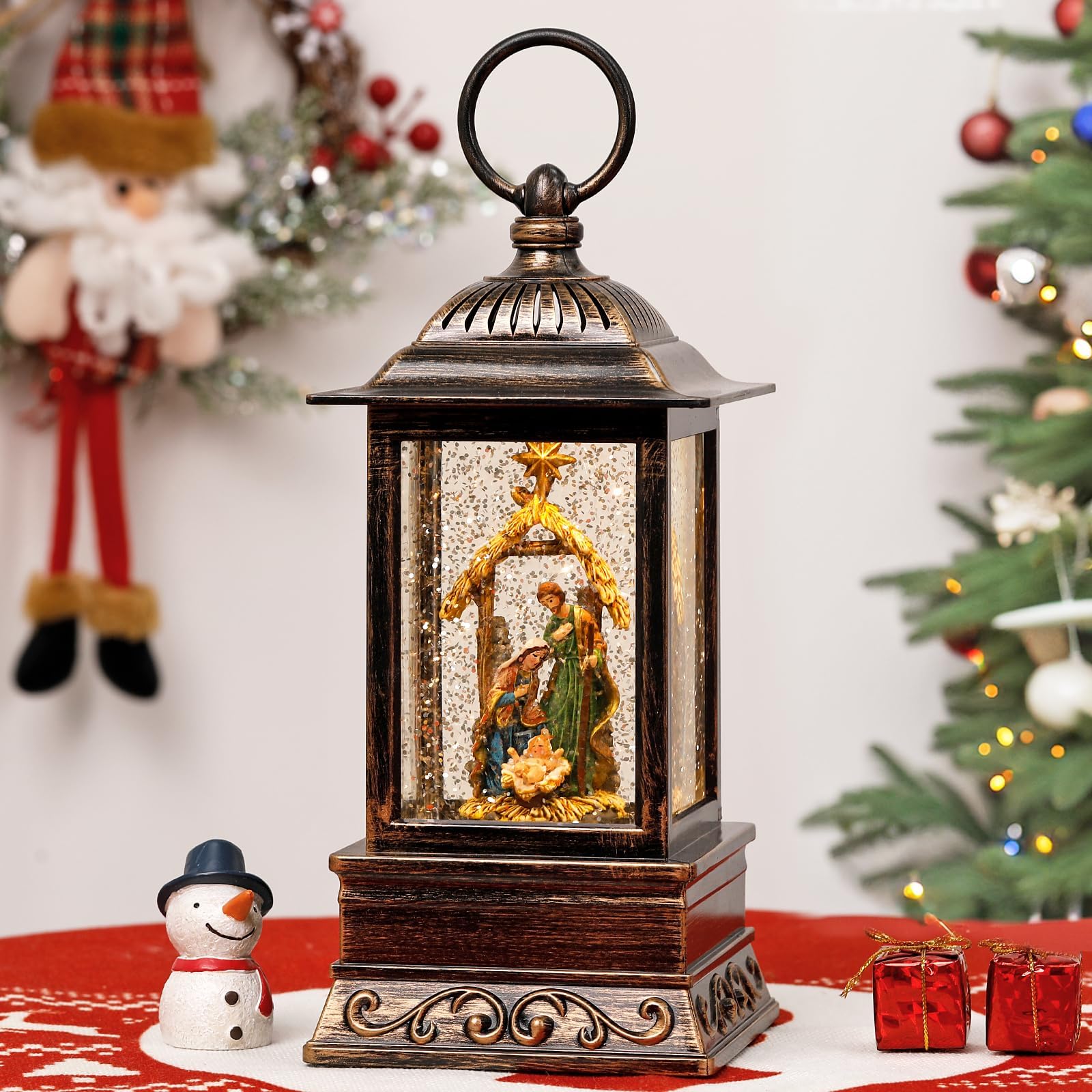 Amazon.com: Kurt Adler 11.5-inch Battery Operated Lighted Nativity ...