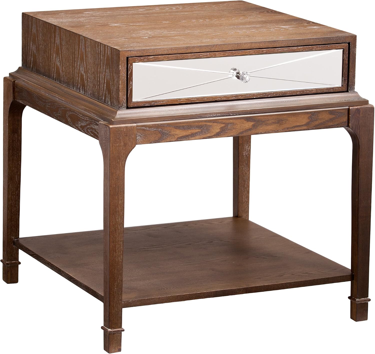 Amazon.com: Southern Enterprises Arnold End Table, Burnt Oak : Home ...