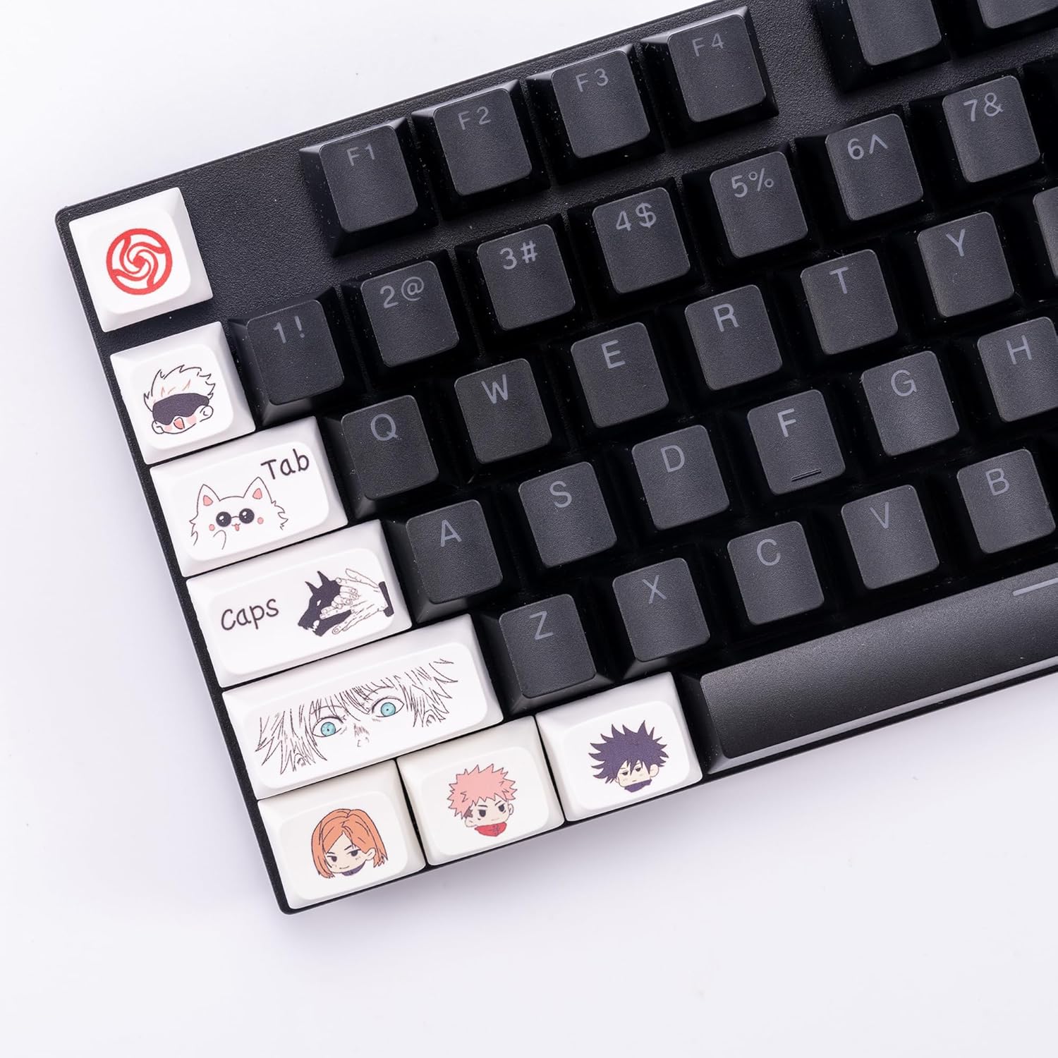 Amazon.com: voakpsy Cute Anime Keycap for Mechanical Keyboard Face ...