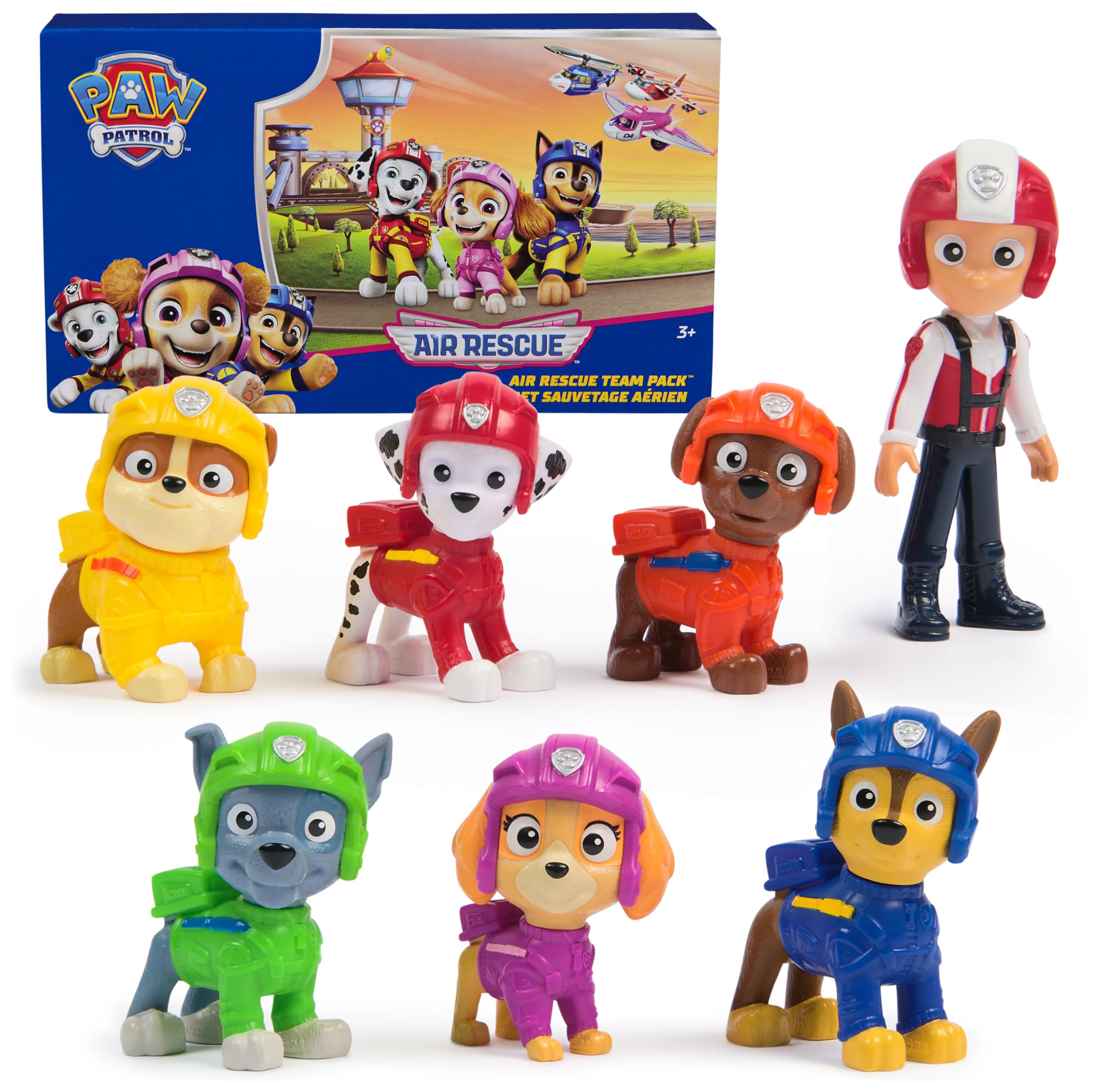 Amazon.com: Paw Patrol: Air Rescue Toy Figures Gift Pack, with 7 ...