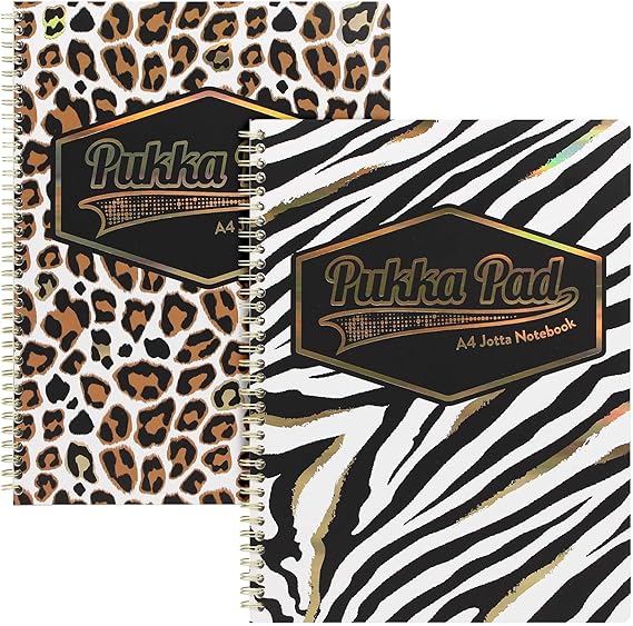 Pukka Pad, Wild A4+ Jotta Notebooks – Pack of 2 Wirebound Notebooks in ...