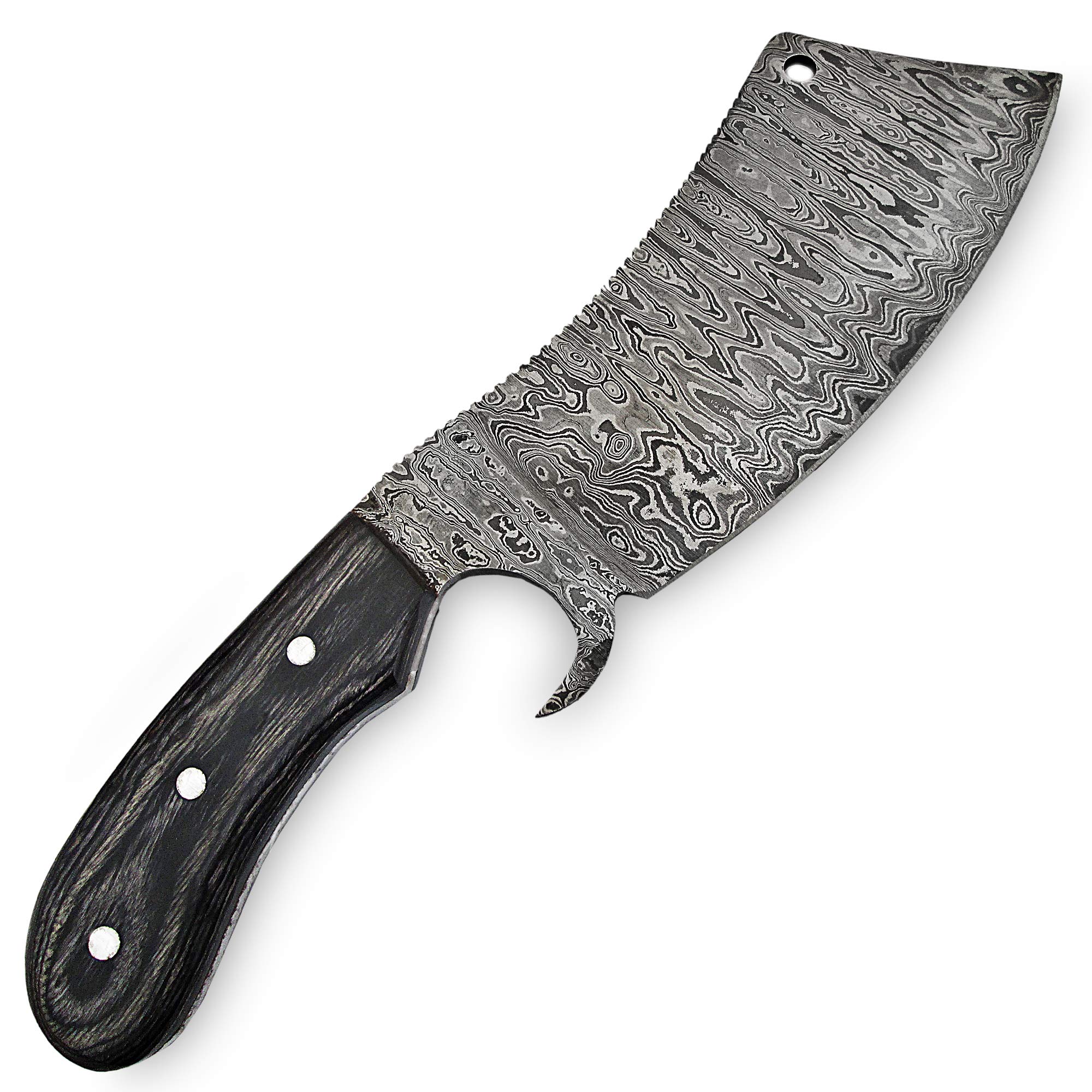 Snapklik.com : Custom Handmade - Damascus Steel - Inch Cleaver Chopper ...