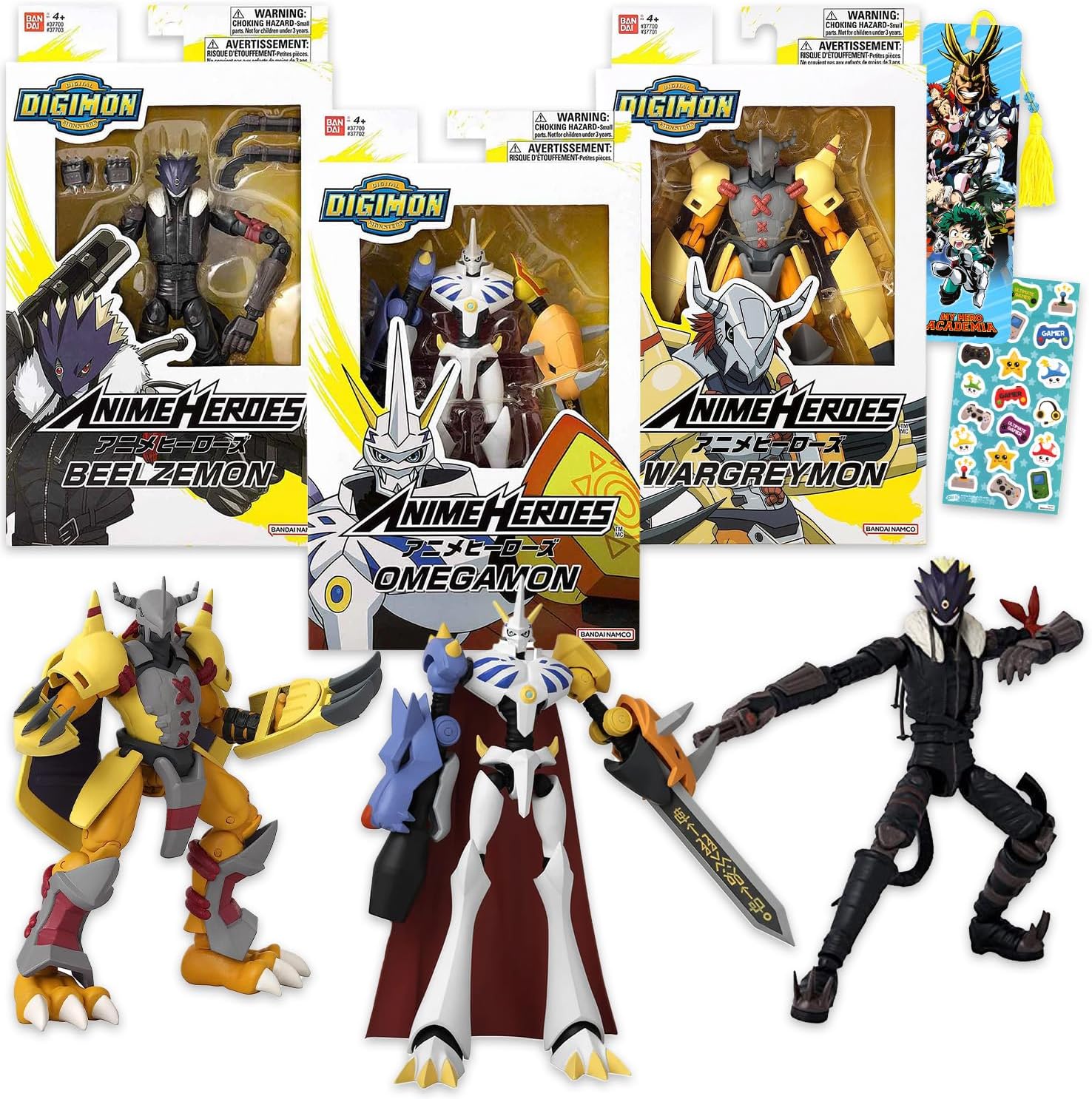 Digimon Action Figures Set - Digimon Action Figure Set Bundle with 3 ...