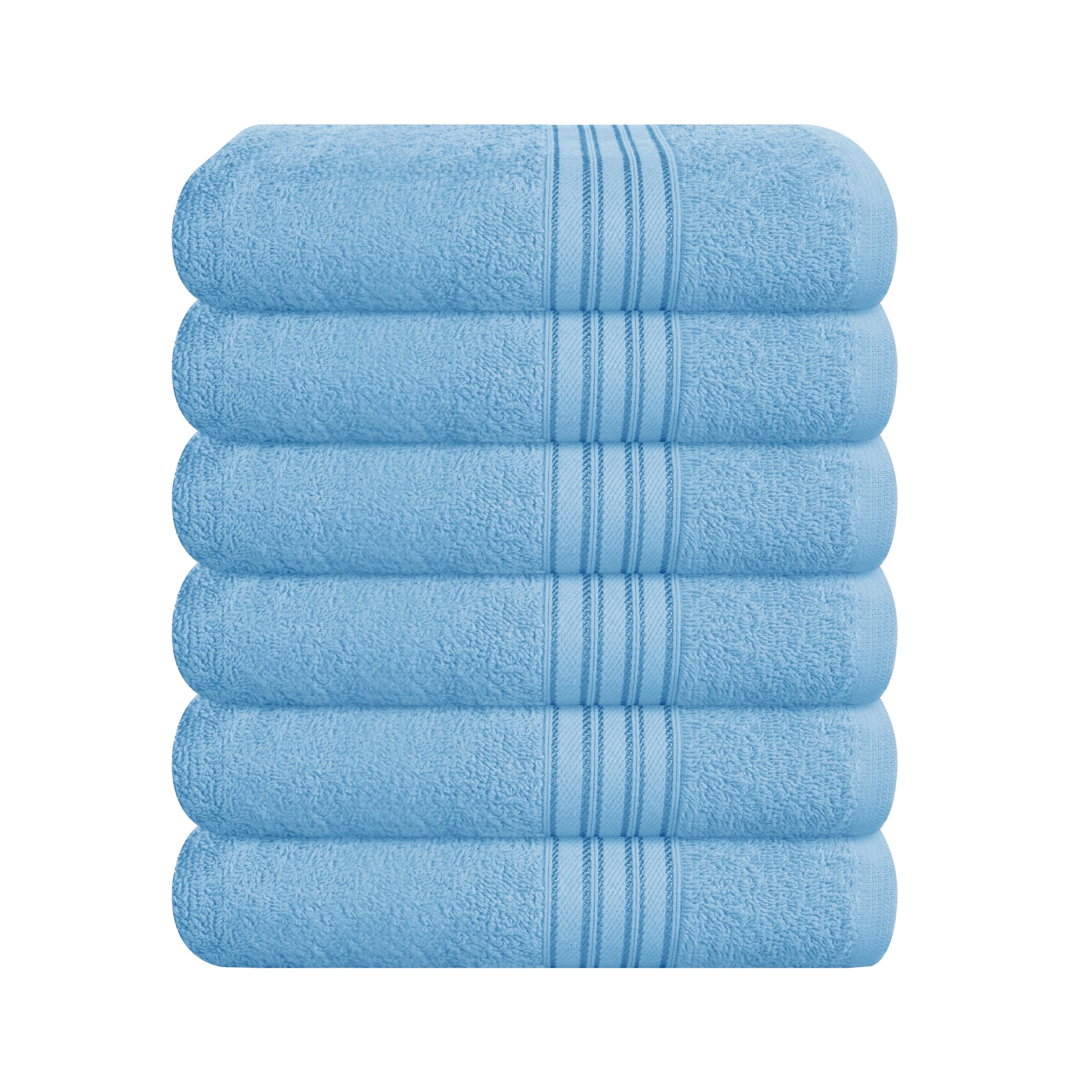 Amazon.com: BOUTIQUO Ultra Soft Cotton 6 -Piece Hand Towel Set 16x24 ...