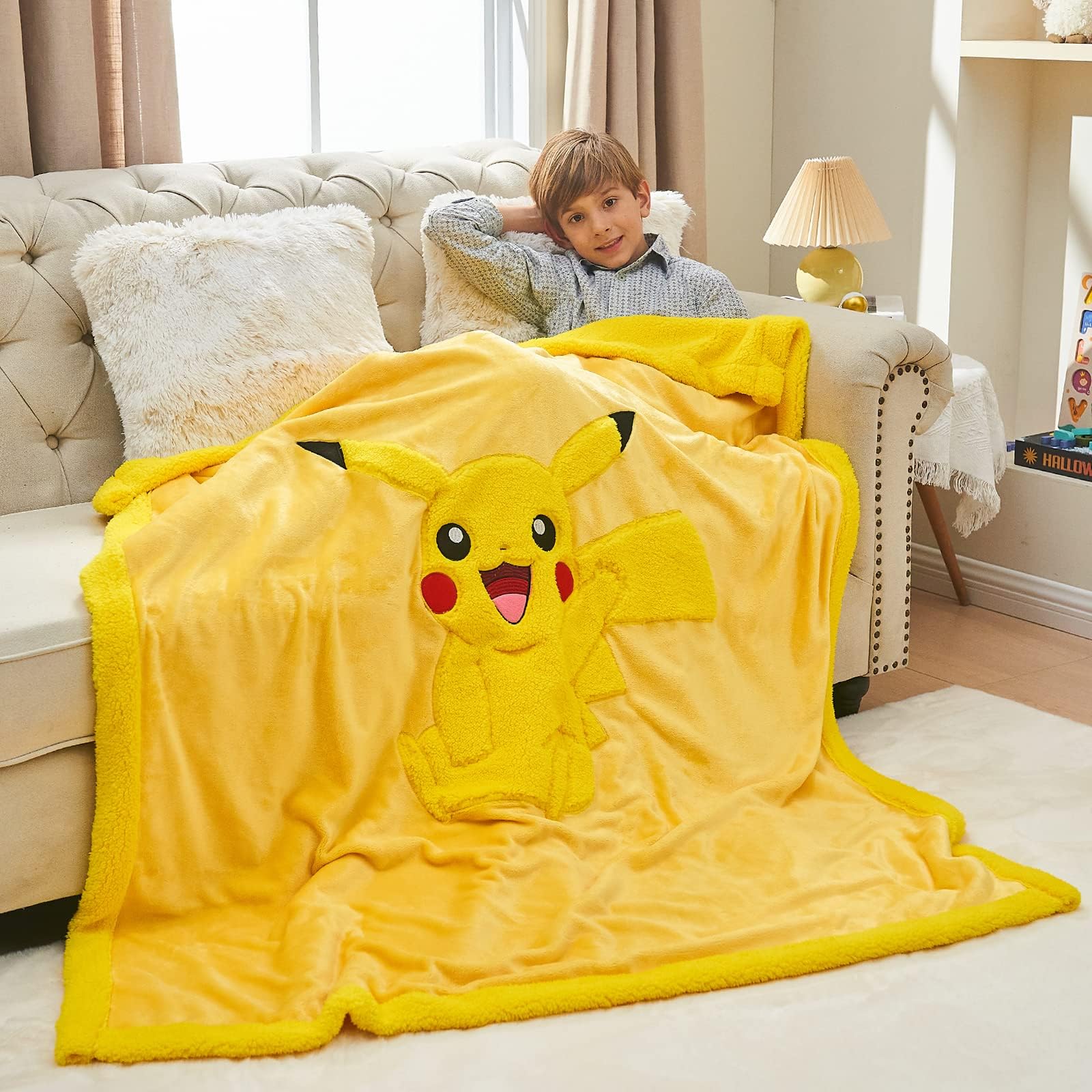 Amazon.com: Pokemon Gen 1 Gengar Trading Card Pokedex Throw Blanket ...