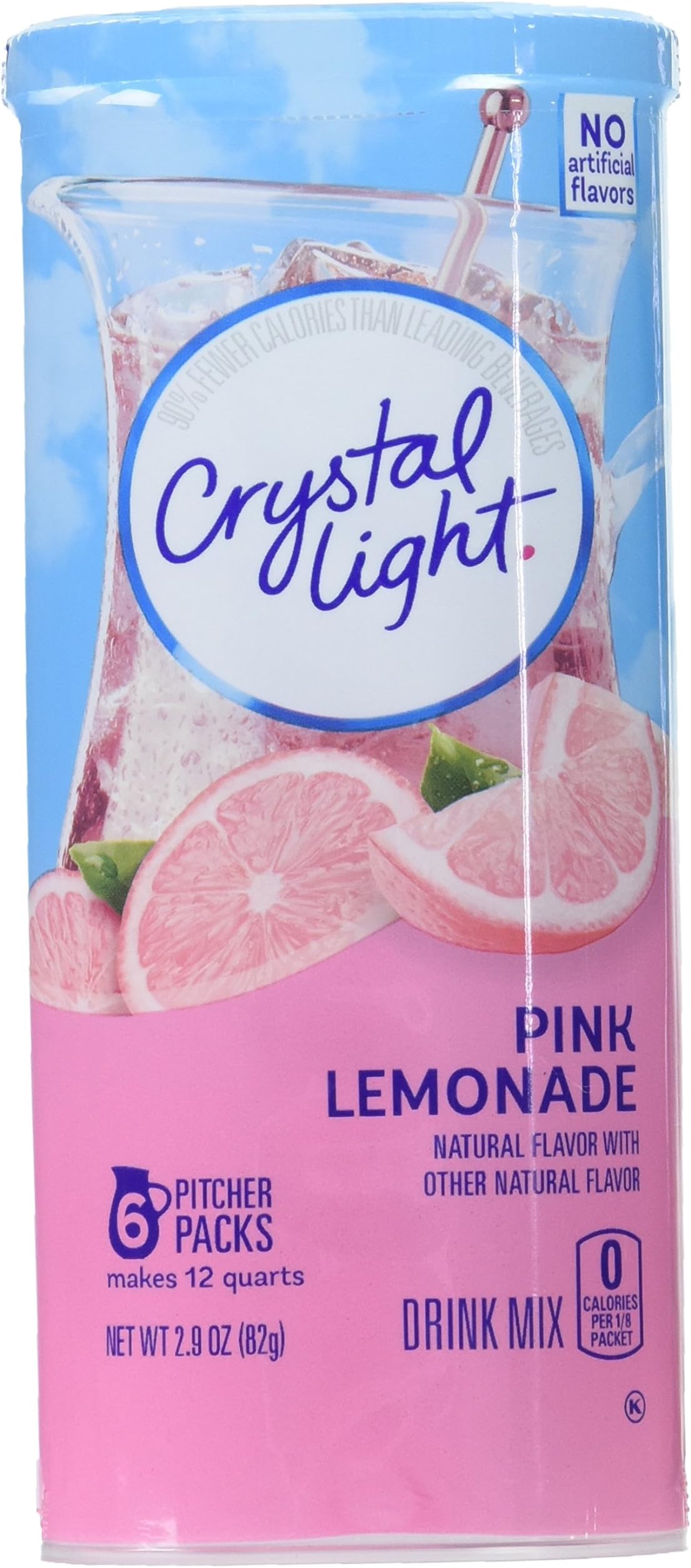 Amazon.com : Crystal Light Pink Lemonade Drink Mix (24 Pitcher Packets ...