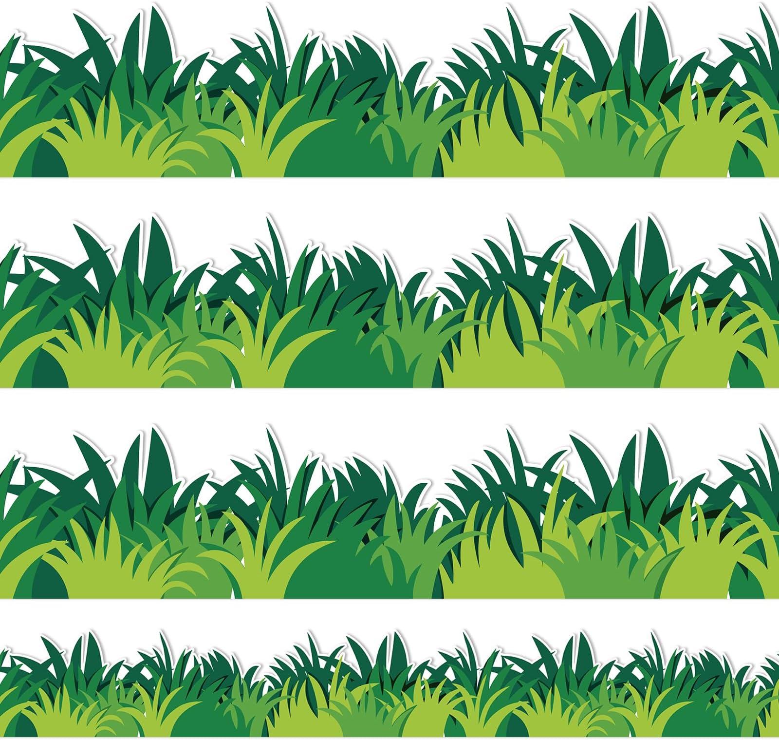 Amazon.com: Konsait Bulletin Board Borders Set, 55Ft Green Grass Border ...