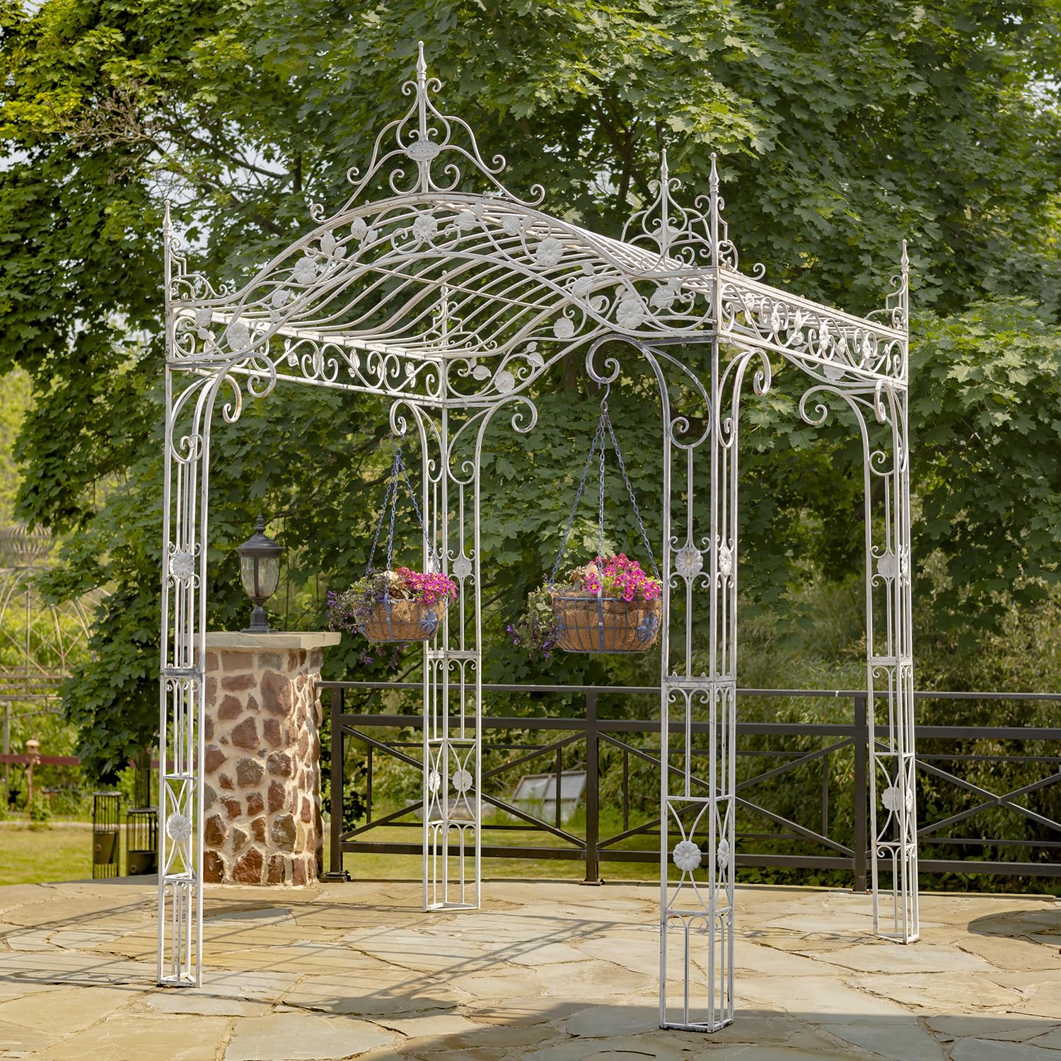 Square Metal Gazebo Modern Shade 10' X 10' Hardtop Gazebo | Metal