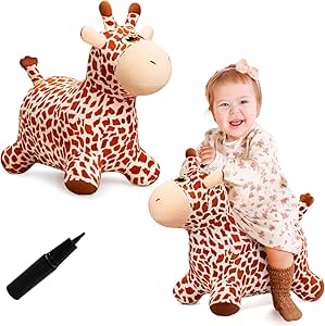 Amazon.com: VangeBow Giraffe Bouncy Horse Toys for 1 2 3 year old Kid ...