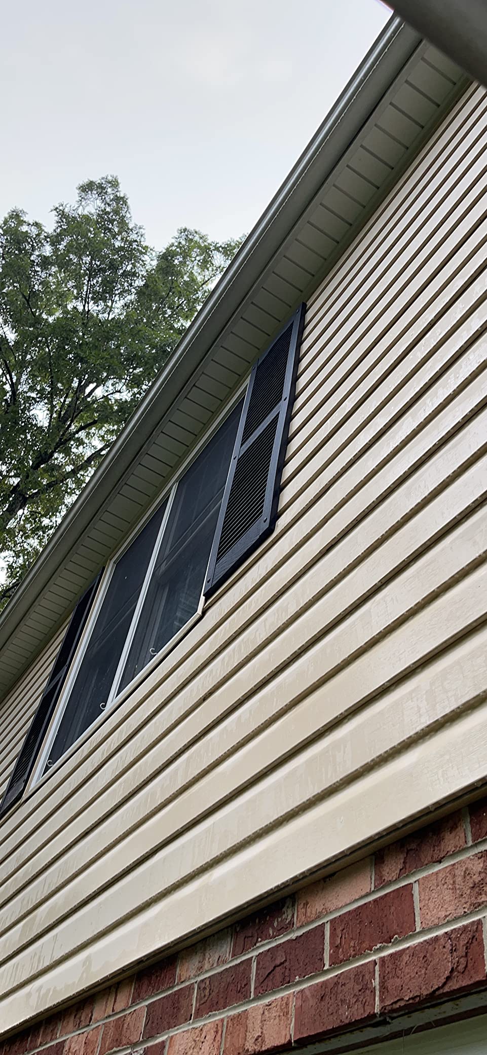 $8/mo - Finance 15 Inch x 47 Inch Standard Louver Exterior Vinyl Window ...