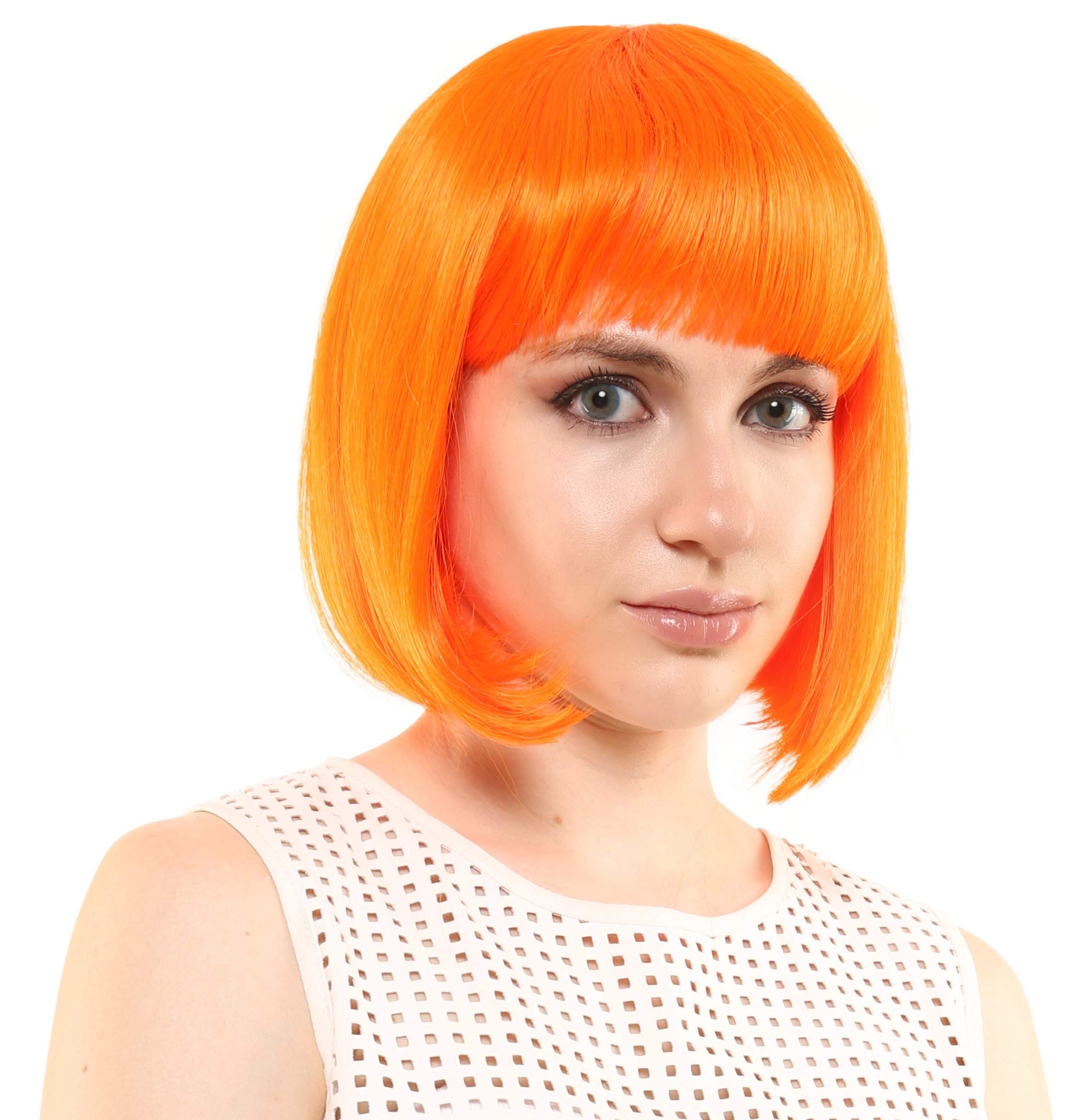 Amazon.com: Leeloo Fifth Element Character Deluxe Costume Cosplay Wig ...