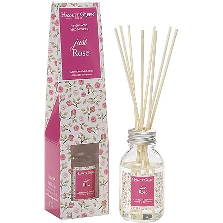 Just Rose Fragrance Oil Reed Diffuser 100ml - Long Lasting Home Indoor ...
