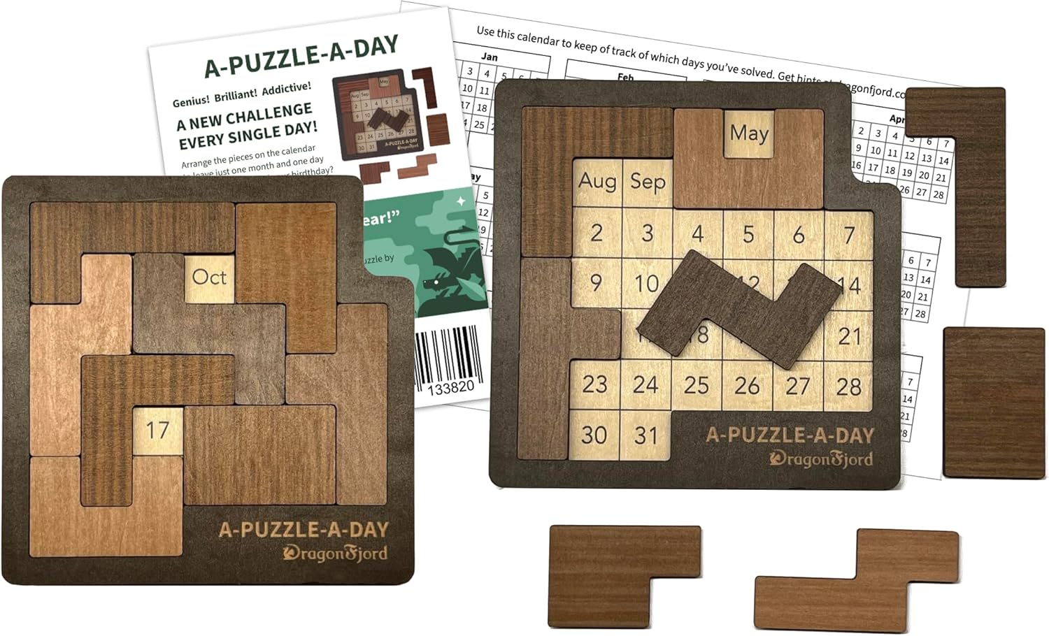A-Puzzle-A-Day Deluxe: The Original Daily Calendar Puzzle with 365 ...