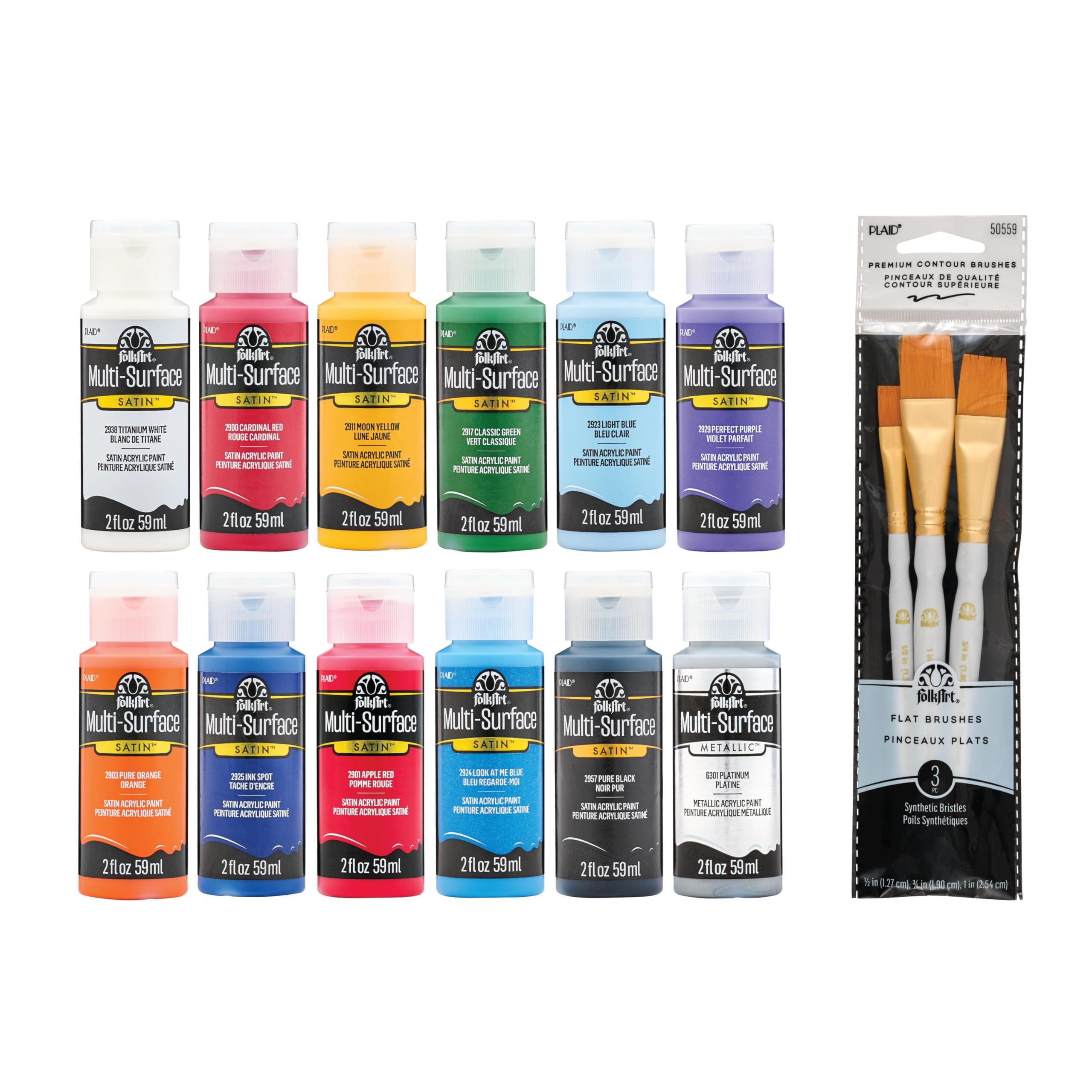 Amazon.com: FolkArt Varsity Hues Acrylic Paint Kit, 15 Piece Set ...