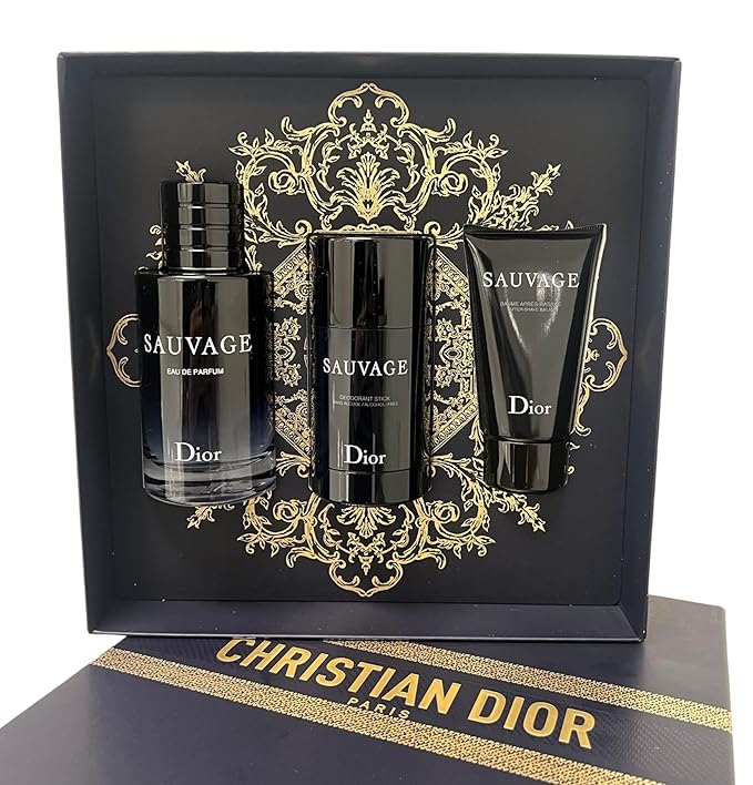 Amazon.com : Dior Christian Sauvage For Men Eau de Parfum 3-Piece Gift ...