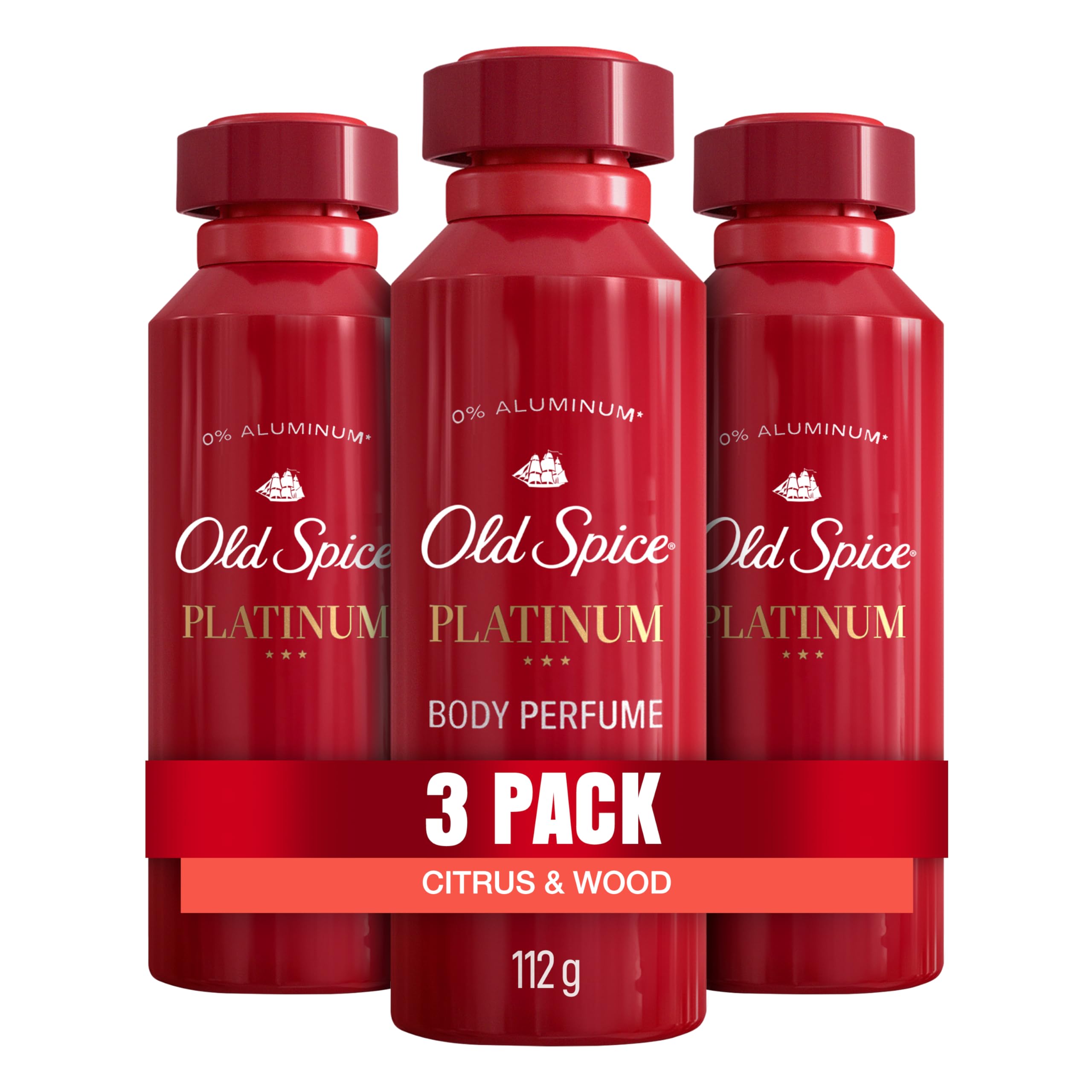 OLD SPICE, Pack de 3, Desodorante Premium en Spray, Red Reserve ...