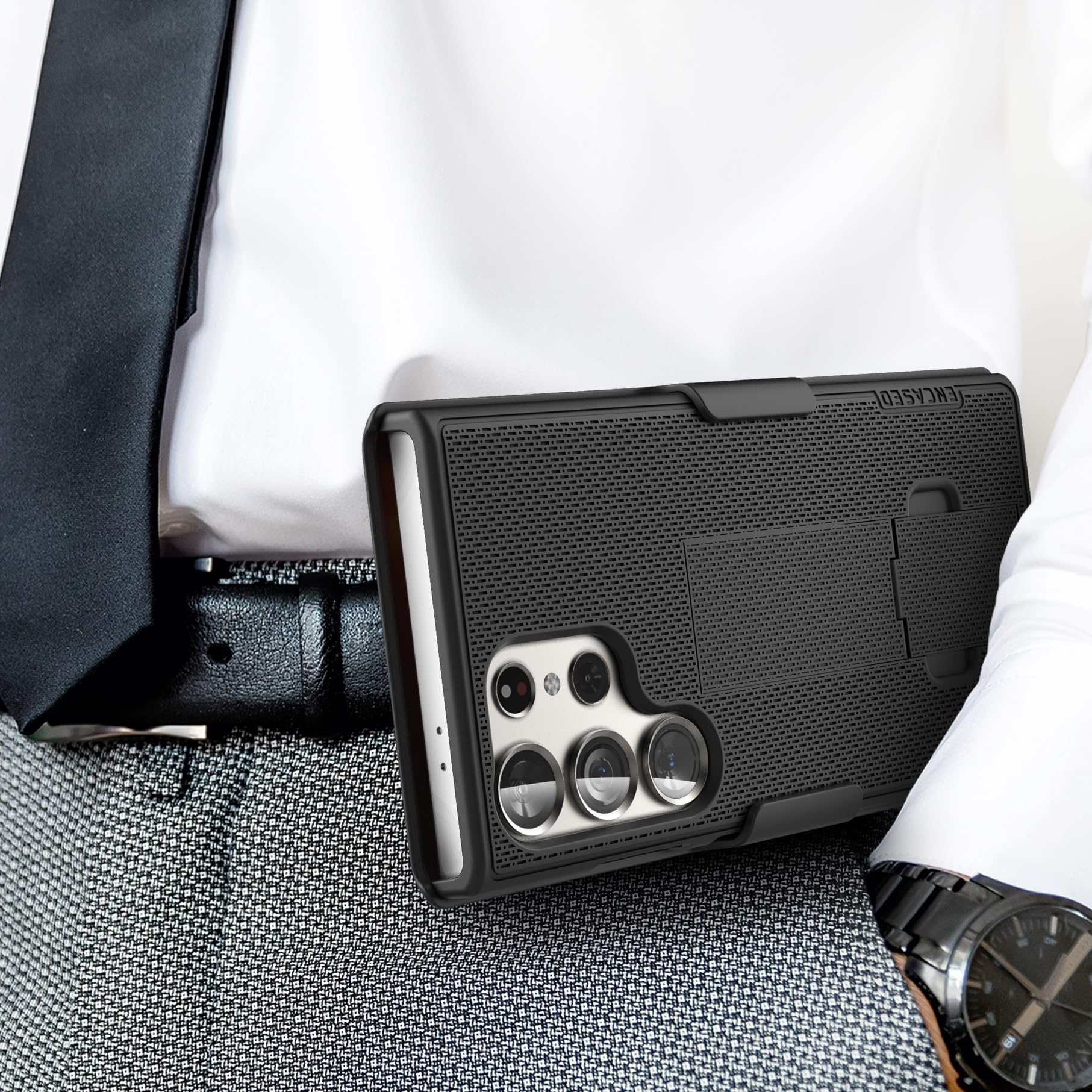 Snapklik.com : Encased DuraClip Designed For Samsung Galaxy S24 Ultra Belt Clip Case