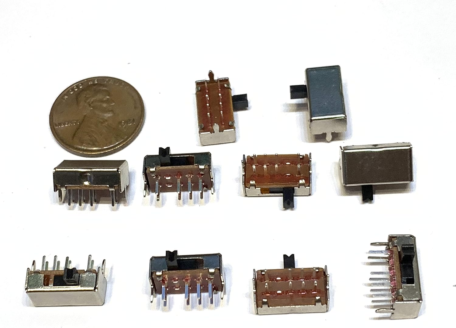 Amazon.com: 10 Piece 2P3T SK-23D07 3 position 8 Pin Slide switch ...