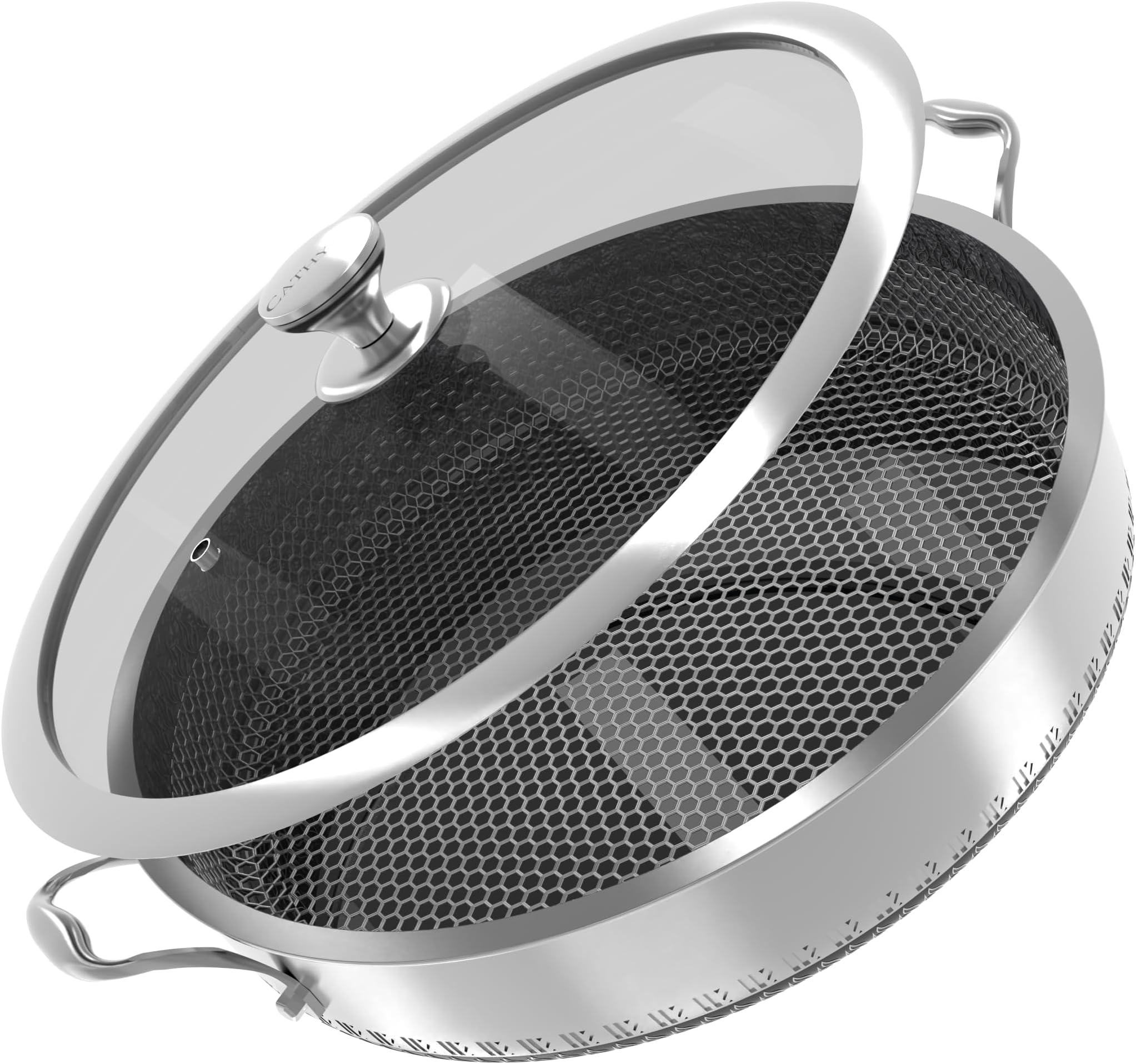 Amazon.com: LOLYKITCH 6 QT Tri-Ply Stainless Steel Non-Stick Sauté Pan ...