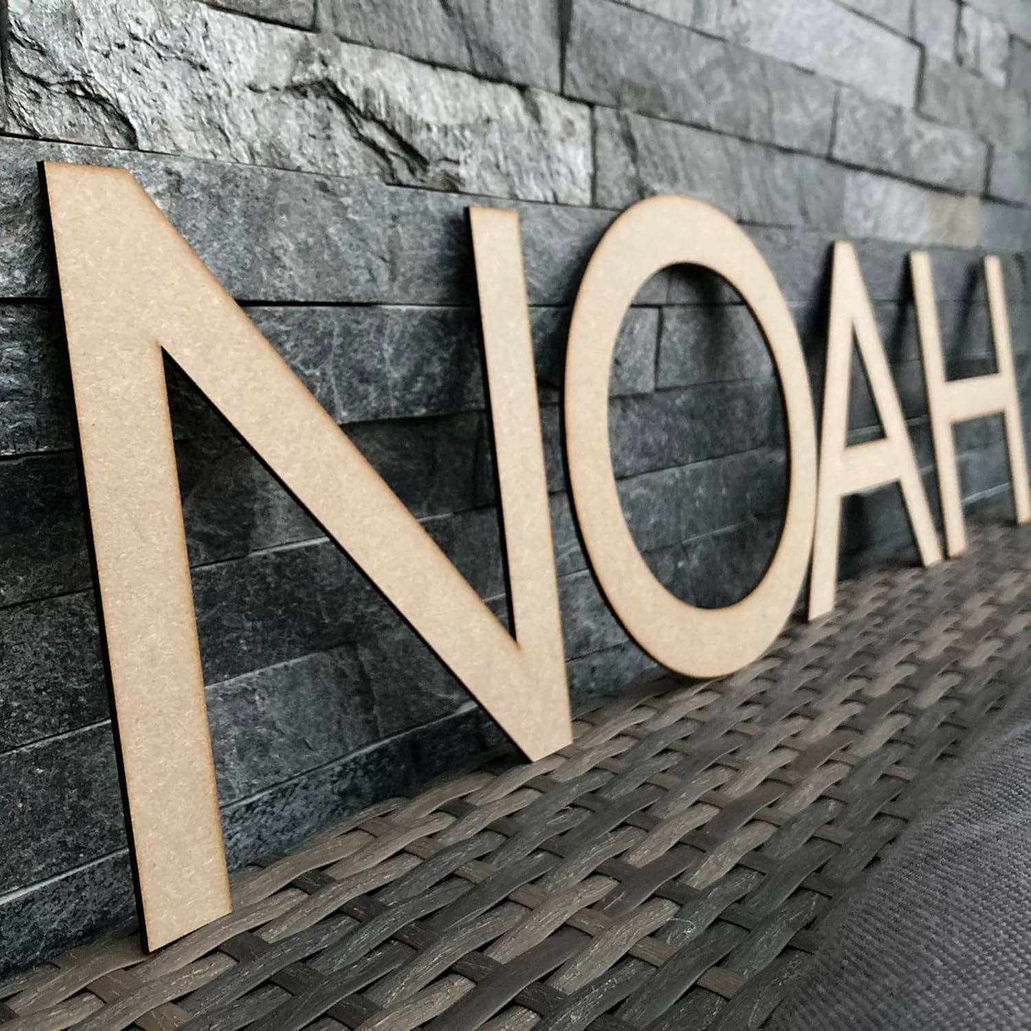 CAO Personalised Wooden Name Sign, Whimsical Signs, Large Letters, Baby ...