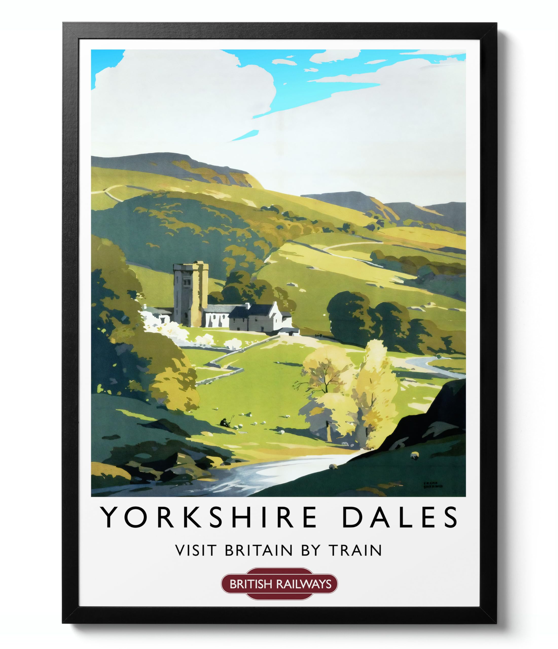 Yorkshire Dales Print, British Railways Poster, Vintage UK Wall Art ...