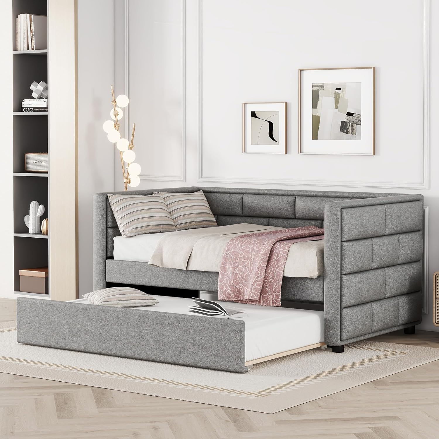 Amazon.com: Harper & Bright Designs Daybed with Trundle Bed ...