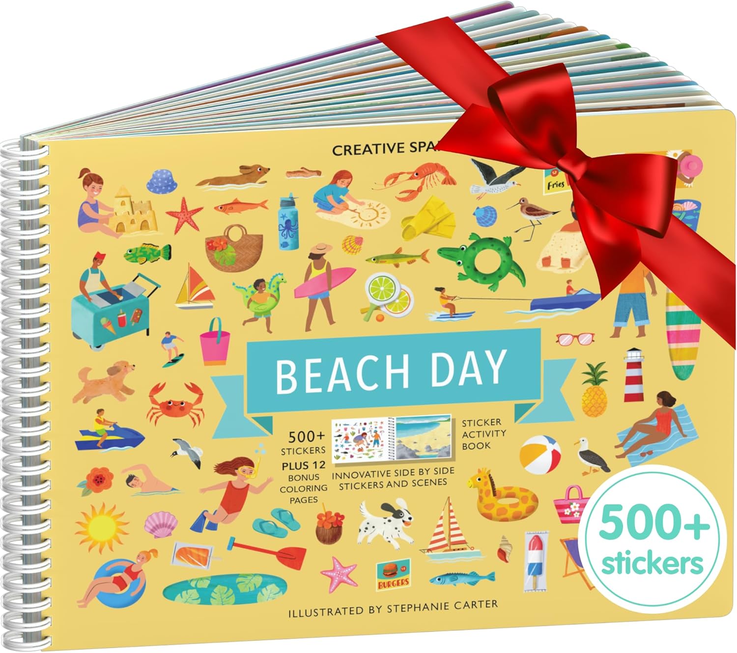 Amazon.com: Sticker Book for Kids 2-4, 500+ Kids Stickers - Beach Day ...