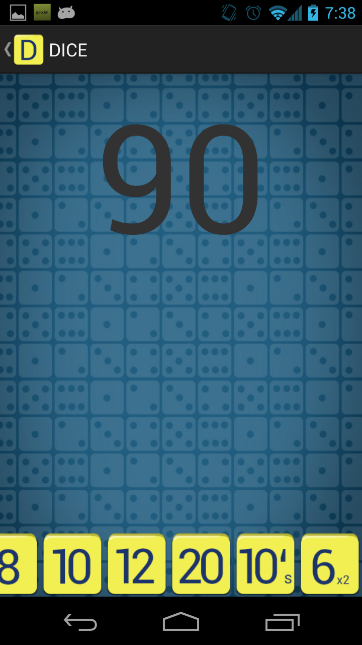 DICE Roller Free - App on Amazon Appstore