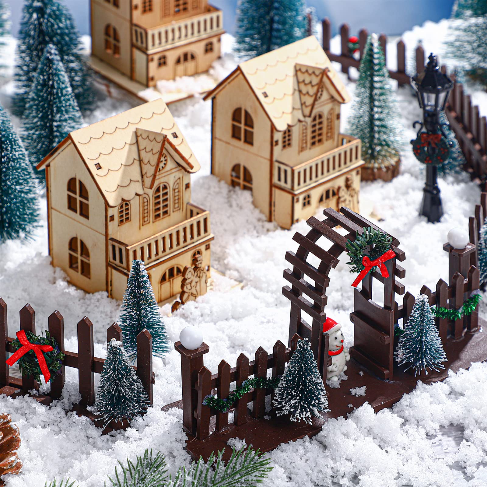 Lighted Christmas Village Gate With Fence Dept. 56 Christmas Village