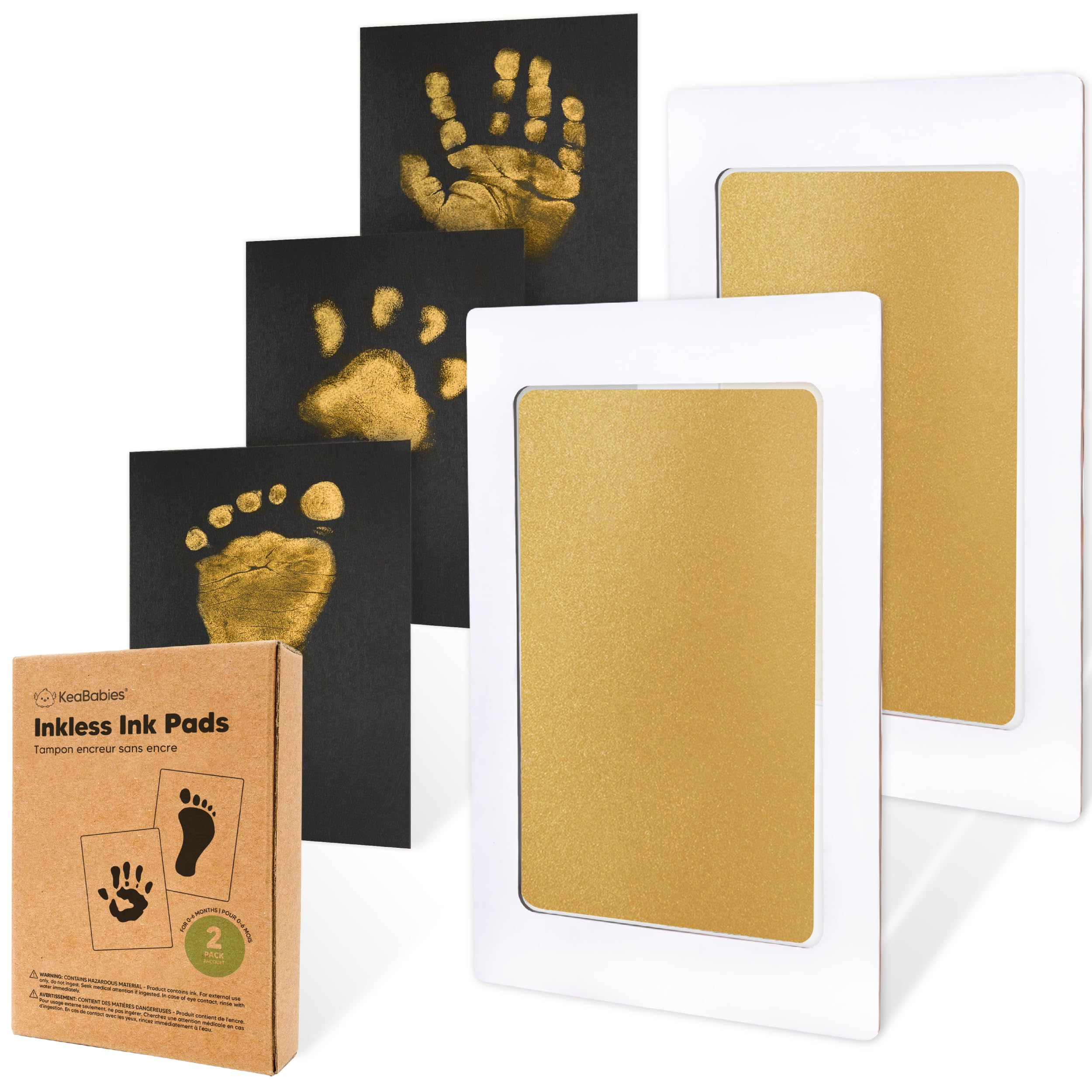 Snapklik.com : 2-Pack Inkless Hand And Footprint Kit - Ink Pad For Baby ...