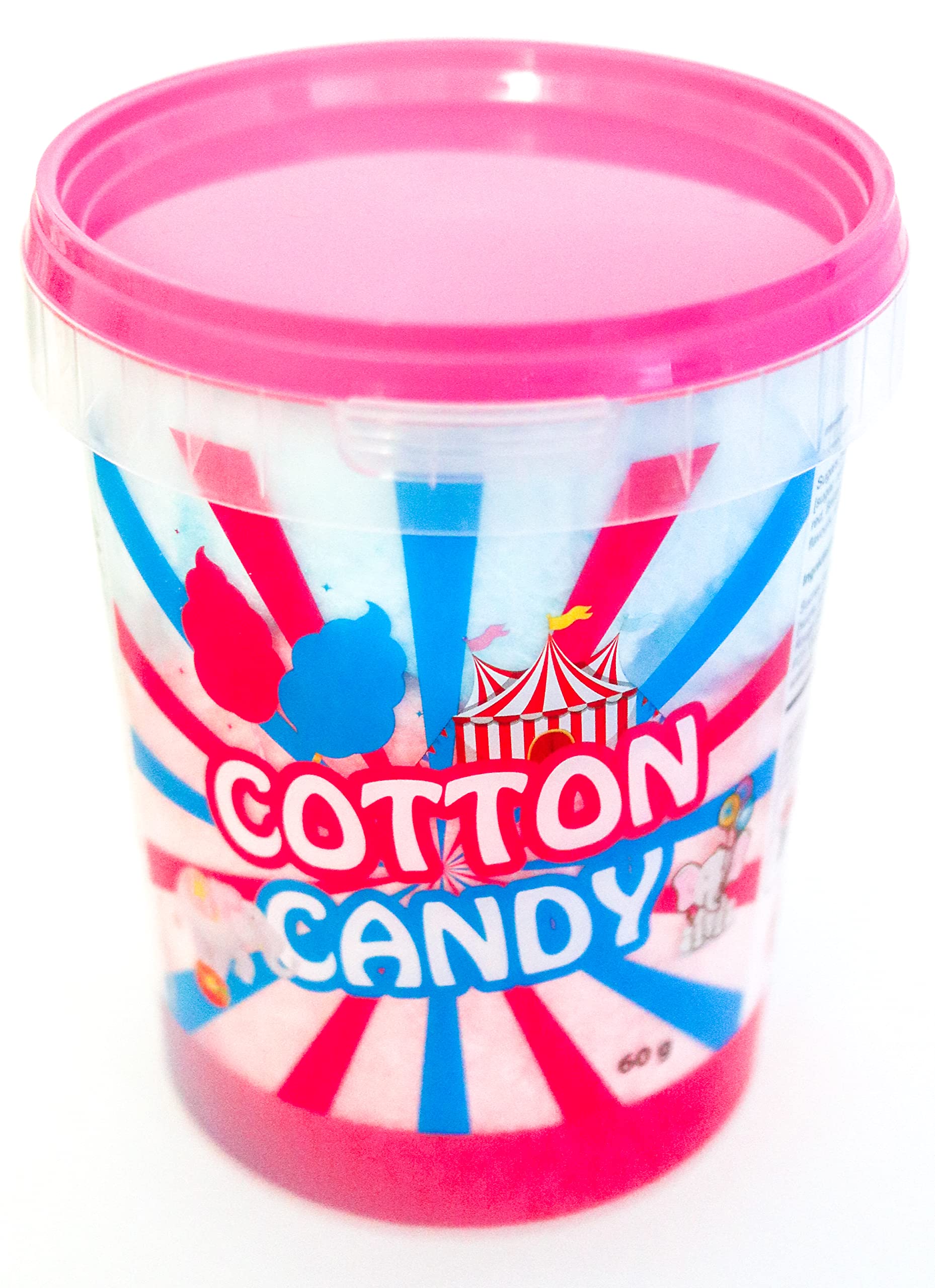 Cotton Candy Cherry & Blue Raspberry Tubs 60g (6 Pack) : Amazon.ca ...
