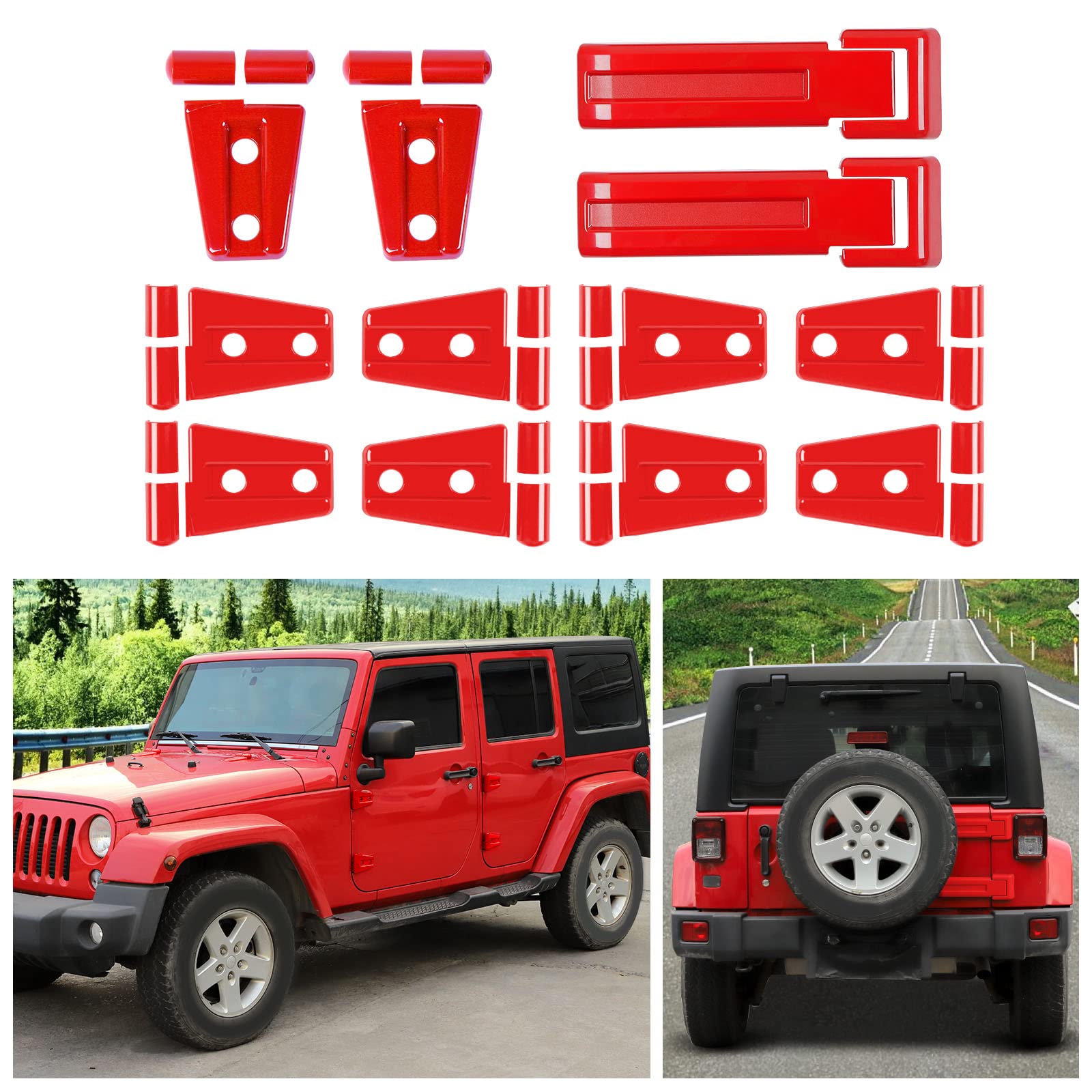 Snapklik.com : SQQP 12PCS Full Set Exterior Decoration Trim Kit Compatible