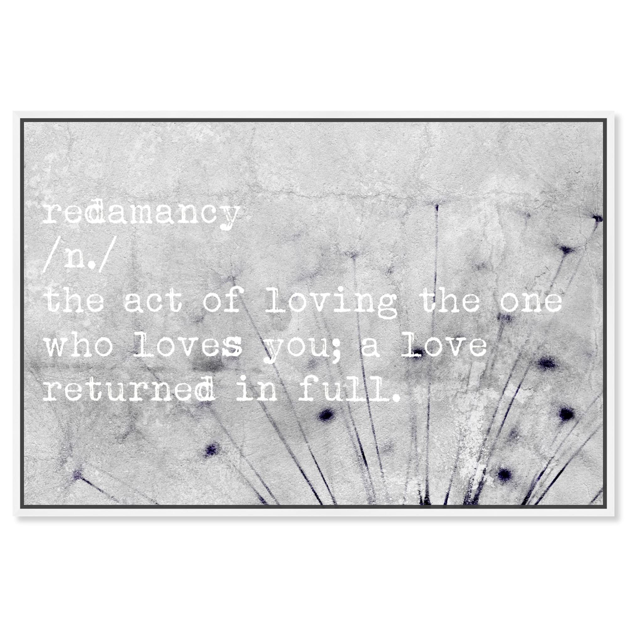 Redamancy Quotes Oliver Gal 'Redamancy' Typography And Quotes Wall Art