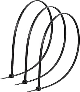 Amazon.com: Power Gear 20-Inch Zip Ties, 25 Pack, Durable Nylon, Self ...