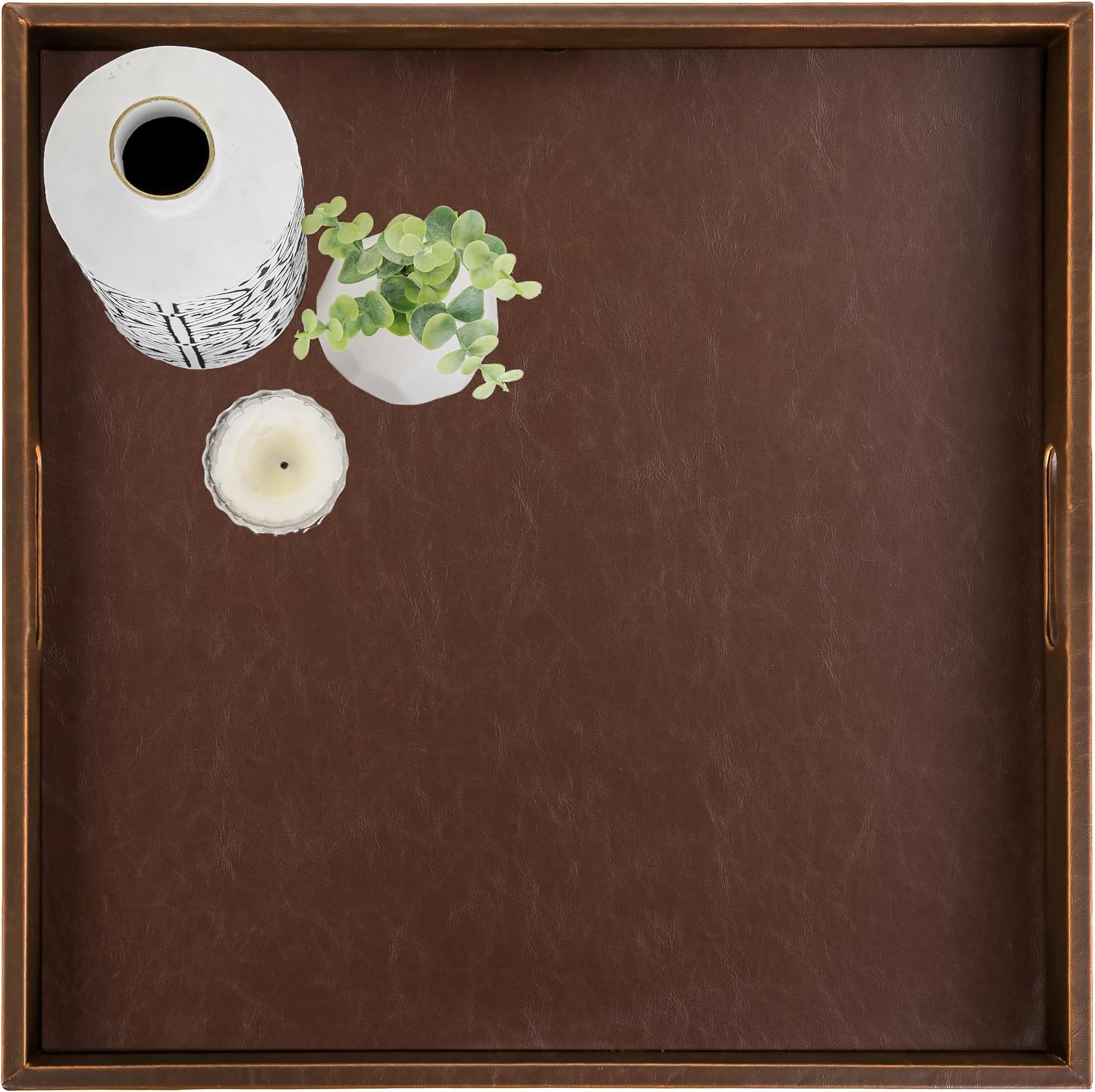 Amazon.com: Hanobe Ottoman Serving Tray Large: 20'' Decorative Trays ...