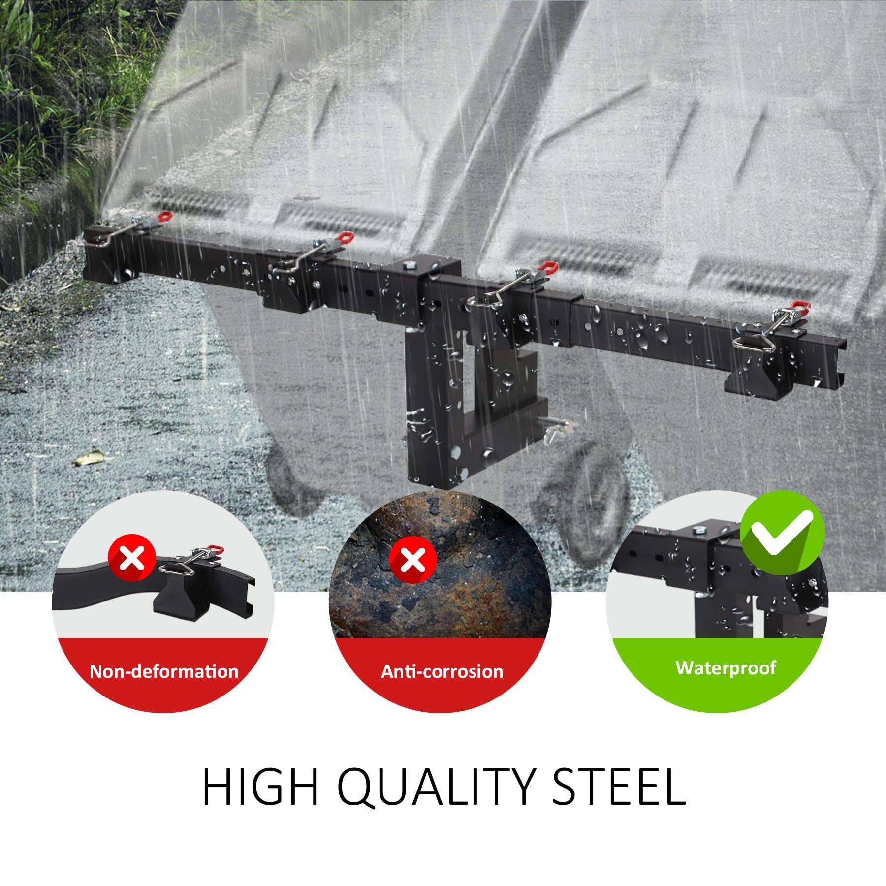 Snapklik.com : Sidasu Trash Can Hauler-Double Can Garbage Hauling Hitch ...