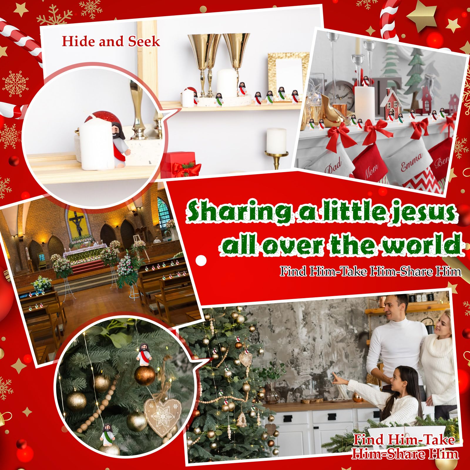 Snapklik.com : Bememo 25 Pcs Little Jesus Figures Original Design Mini ...