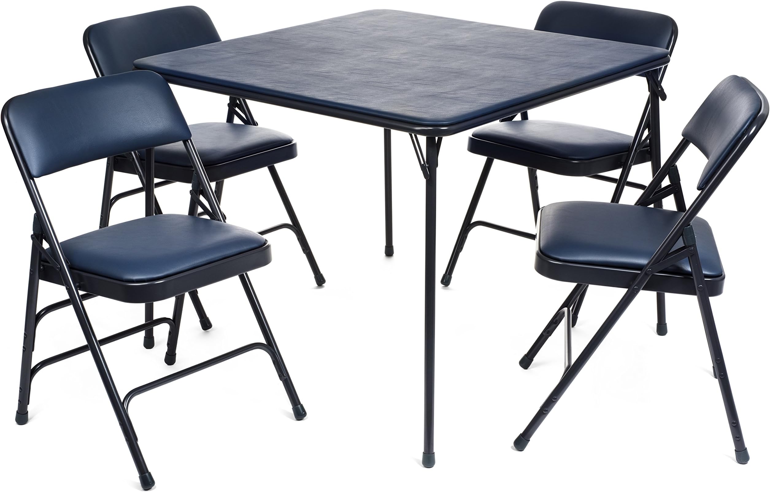 Amazon.com: XL Series Folding Card Table and Chair Set (5pc) - Ultra ...