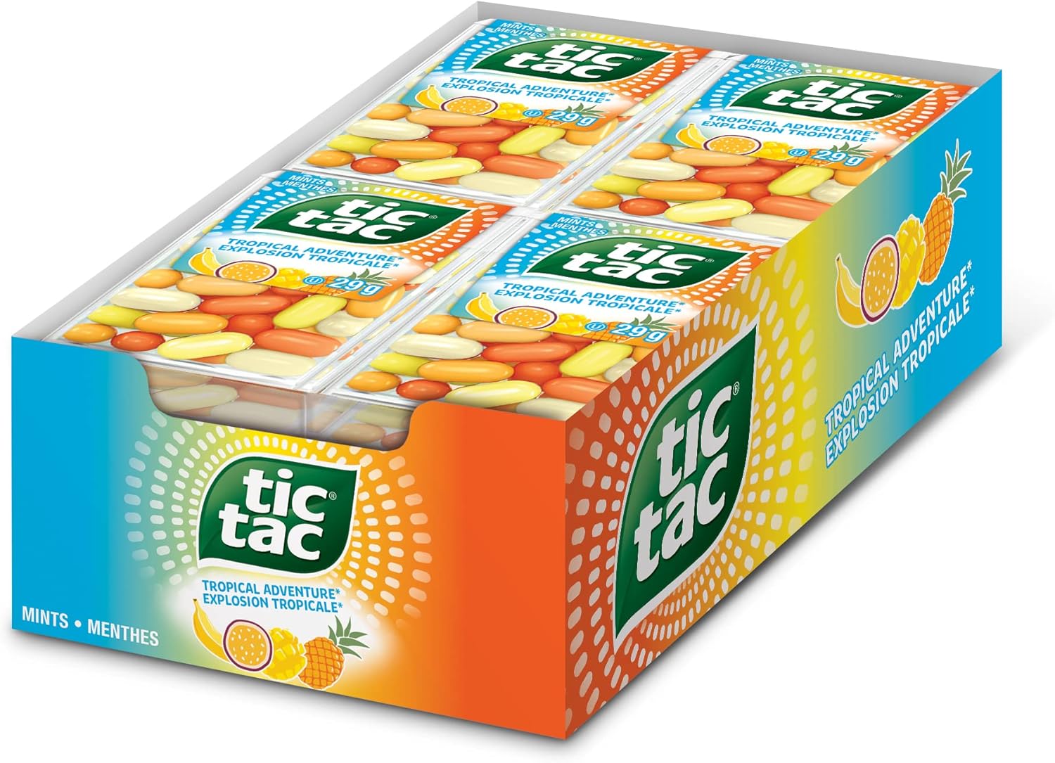 TIC TAC Mints, Tropical Adventure, Mint Candy, 29g Singles, 12 Count ...