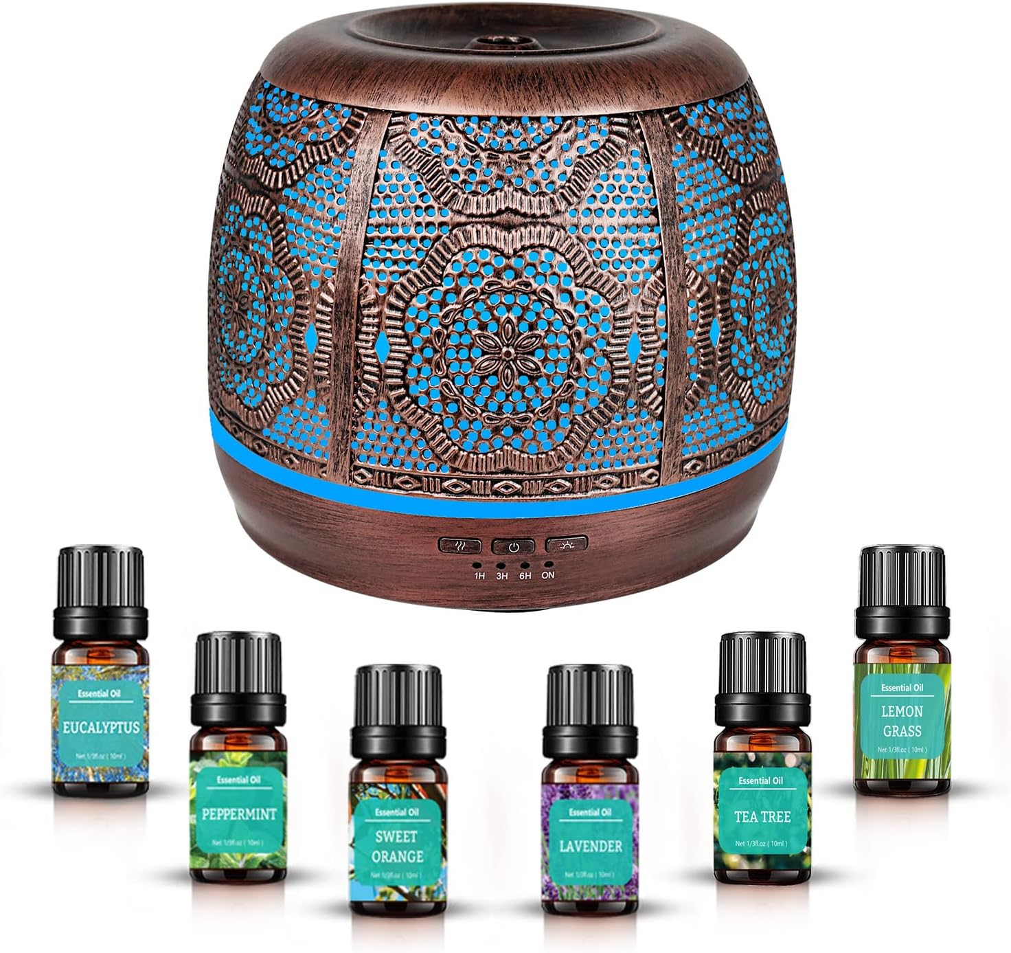 Amazon.com : BAIESHIJI Essential Oil Diffuser, Upgraded Metal Diffusers ...